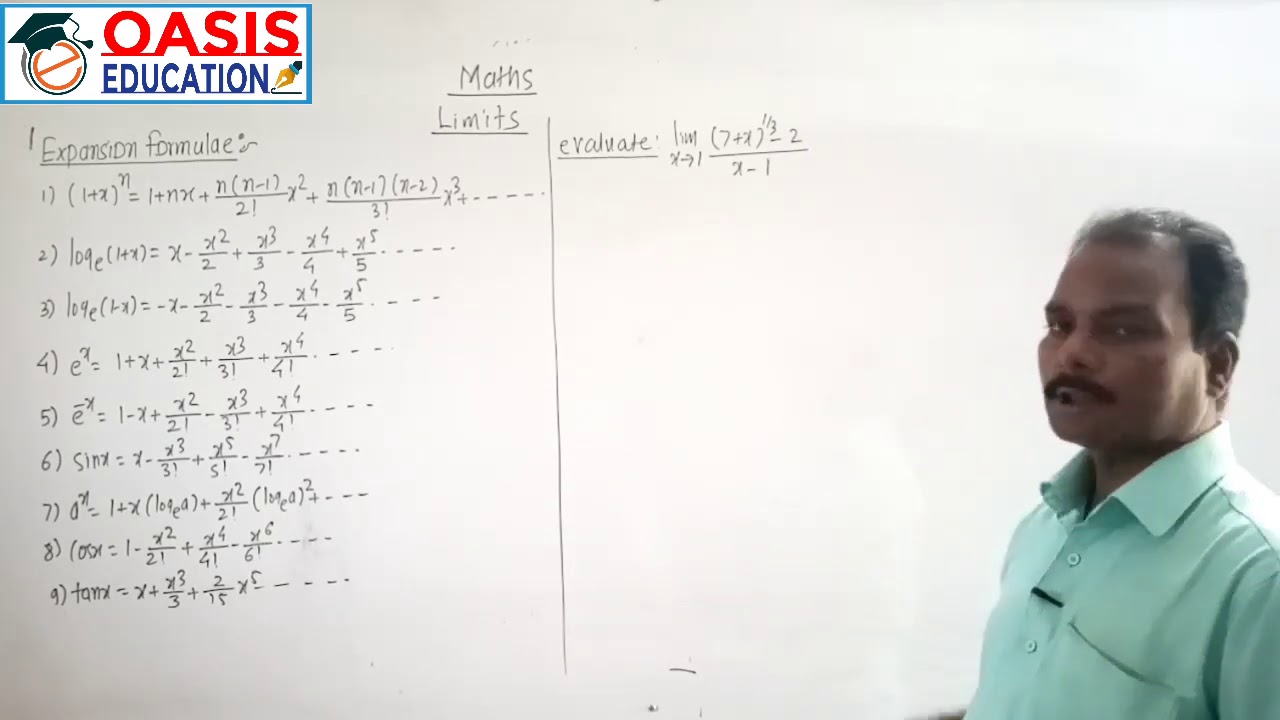 limit || expansion formulae || - YouTube