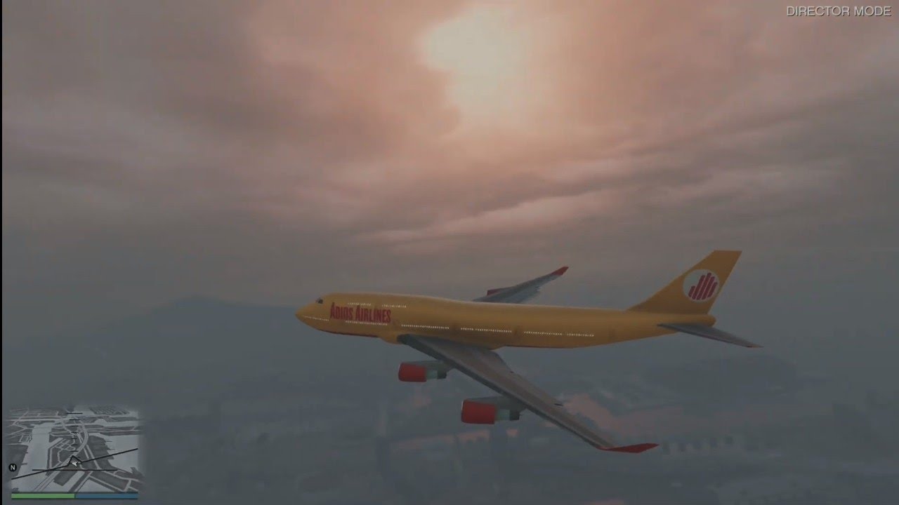 GTA 5 - JUMBO PLANE ADIOS AIRLINES CRASH INTO 🏢 EXPLOSIONS DIRECTOR ...