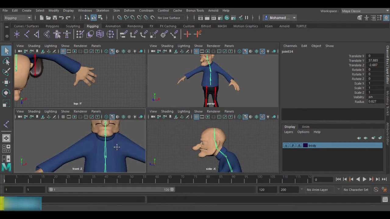 RIGGING A CARTOON CHARACTER IN MAYA TUTORIAL - YouTube