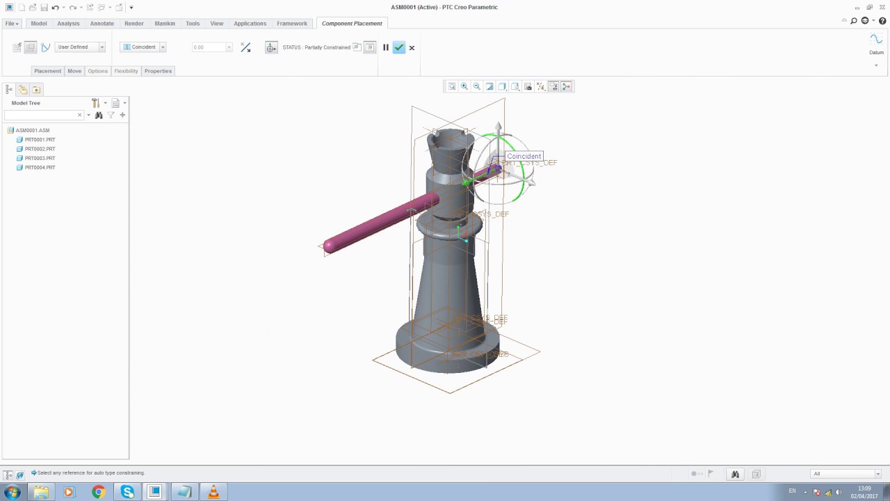 ANNA UNIVERSITY PRACTICAL EXAM (SCREW JACK ASSEMBLY) in CREO 3 - YouTube