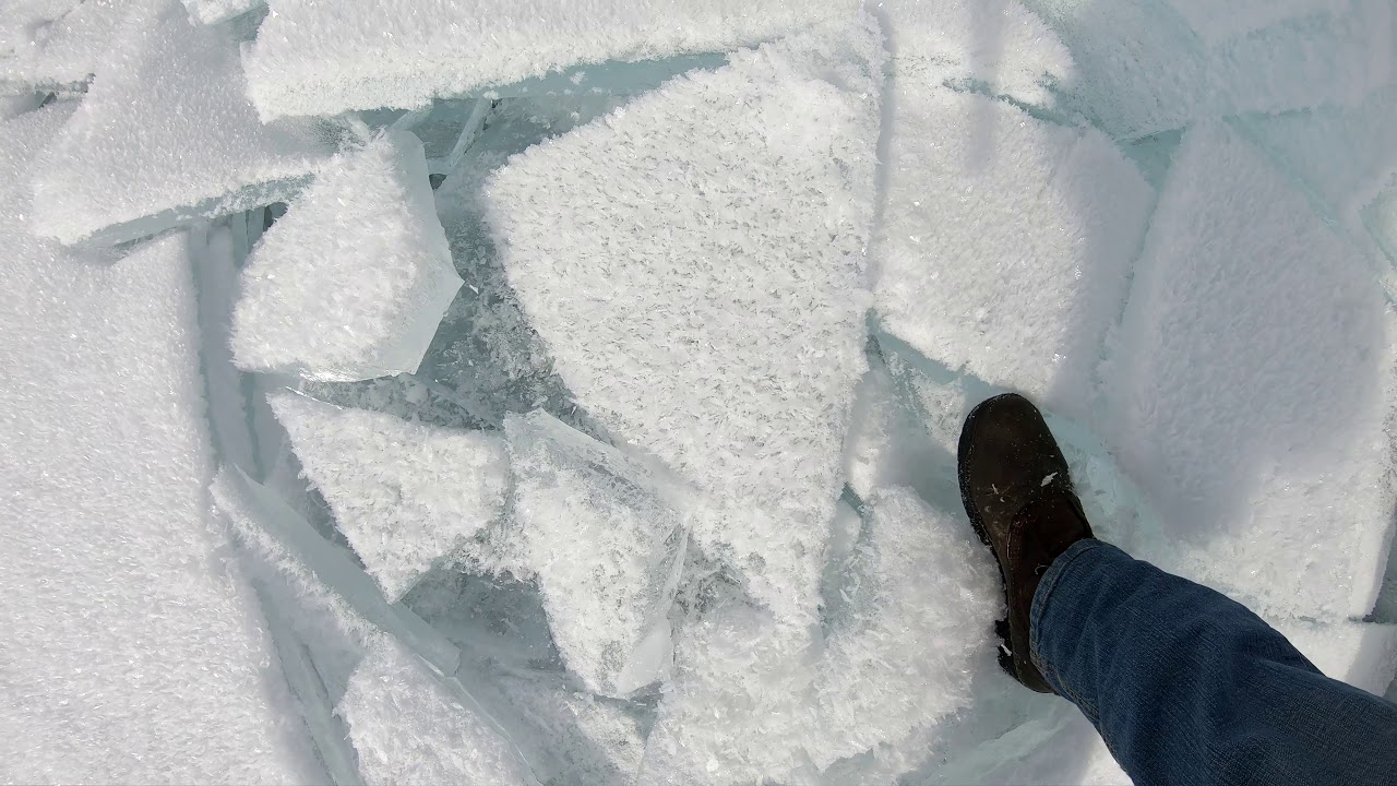 Breaking Ice at Bear Lake - YouTube