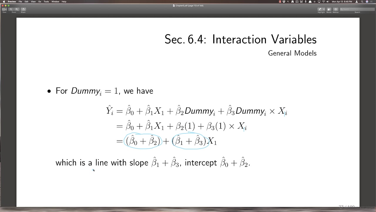 Chapter 6 Part 4: Interactions - YouTube