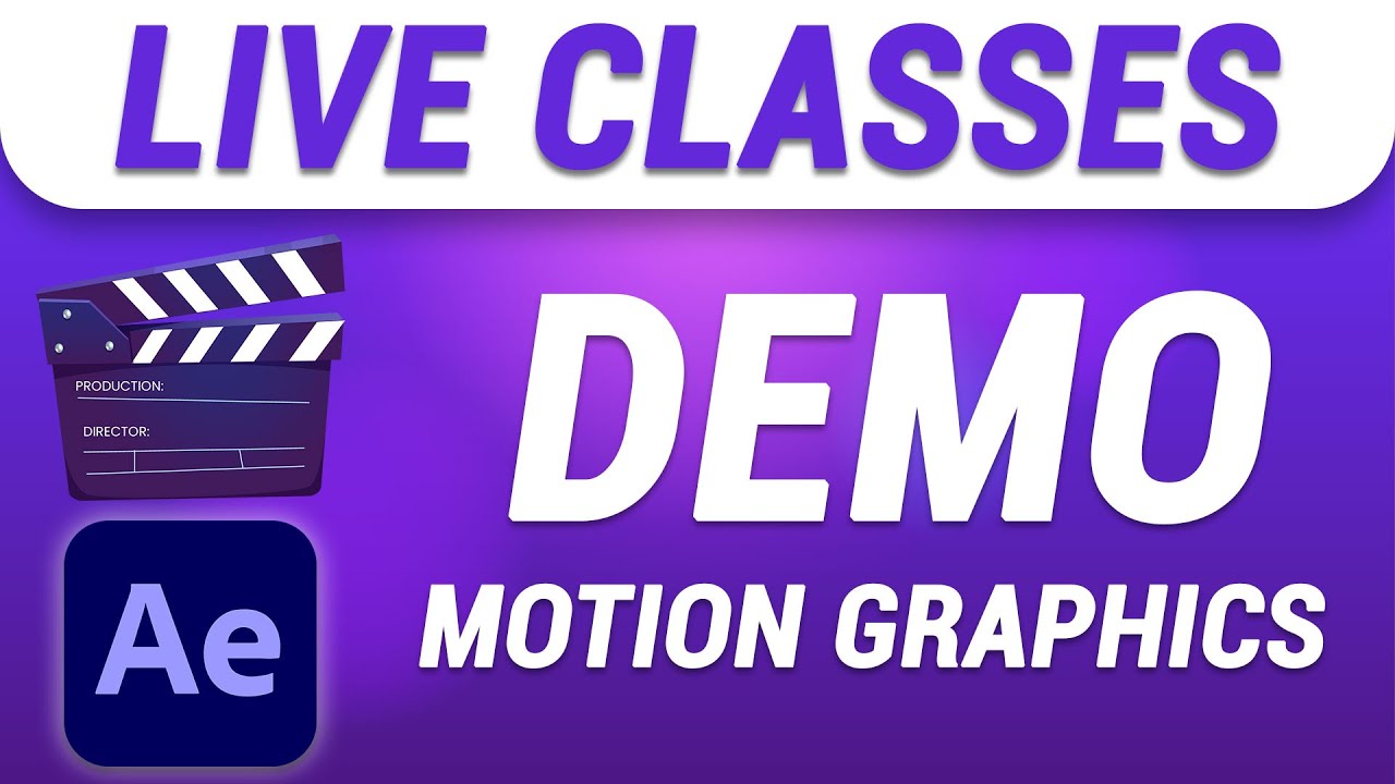 EZEdit Live Classes Demo | Motion Graphics | After Effects Tutorial in ...