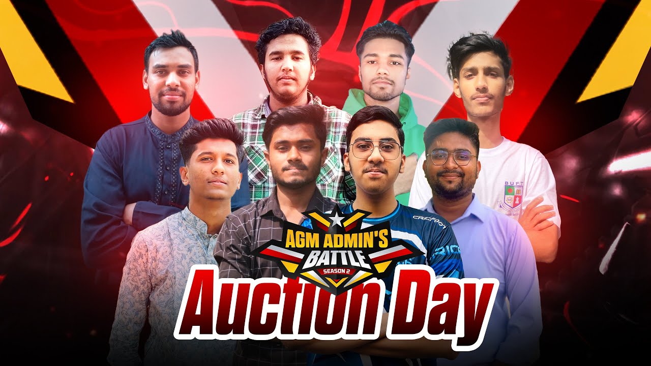 [ 🔴LIVE] AUCTION DAY || AGM ESPORTS ADMIN BATTLE SEASON 2|| AGM ESPORTS ...