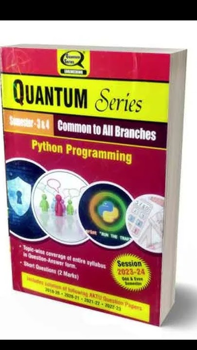 Quantum Series Python Programming 2024 BCC302 BCC402 AKTU B.Tech Semester 3,4 Common to All ...
