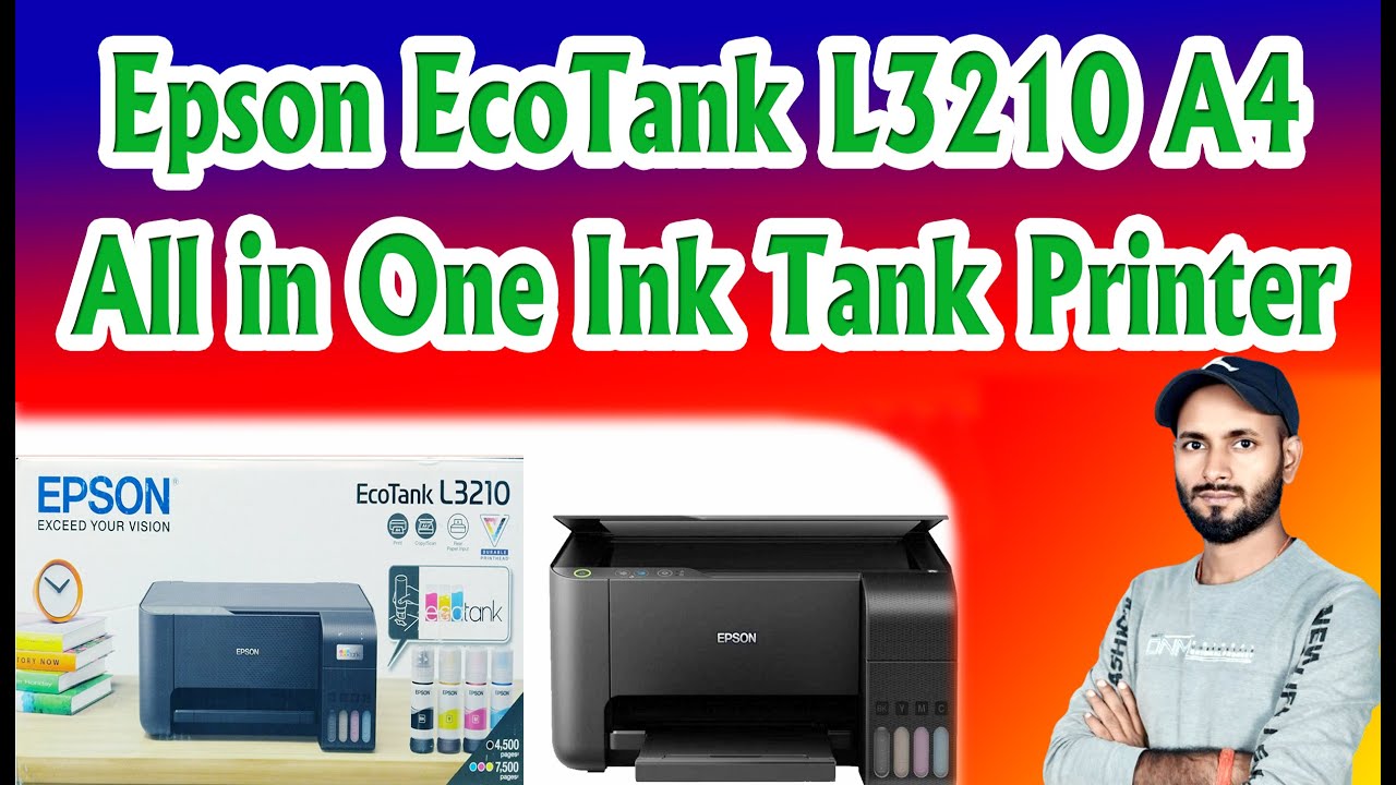 Epson l3210 multifunction inktank printer full setup || Epson ecotank ...