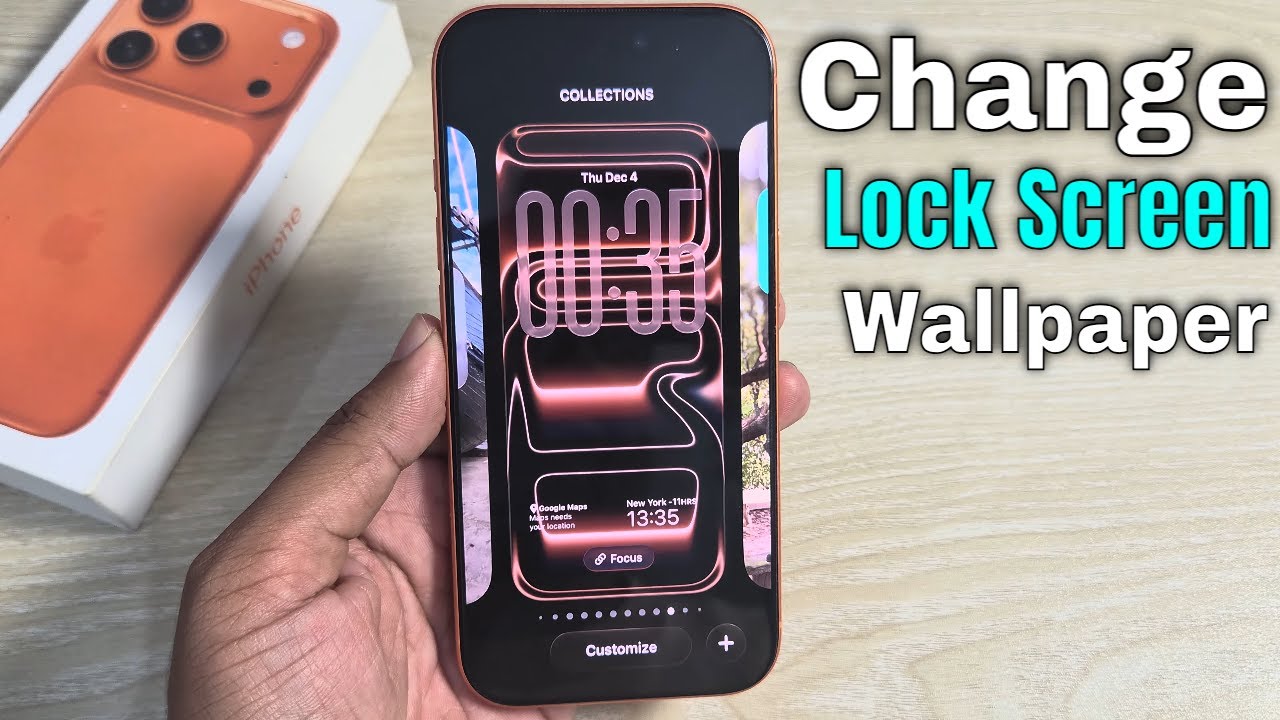 iPhone 17/17 Pro/Max: How to change lock screen wallpaper iPhone - YouTube