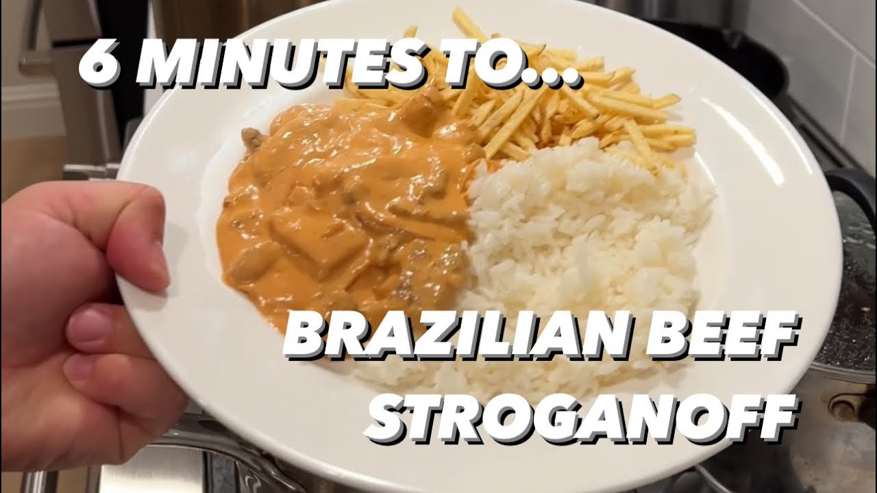 Brazilian-Style Beef Stroganoff in 6 min - YouTube