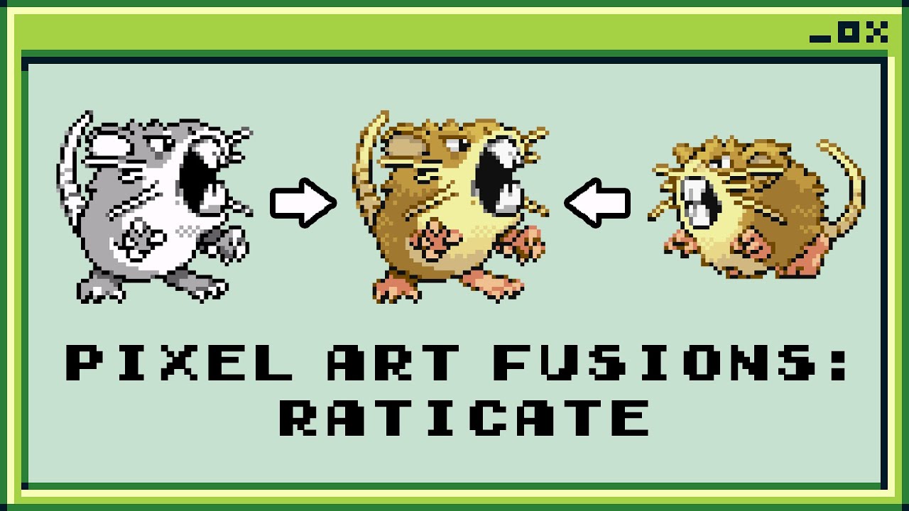 Raticate's Hyper Fang is Too Powerful! | Pixel Art Fusions #20 ...