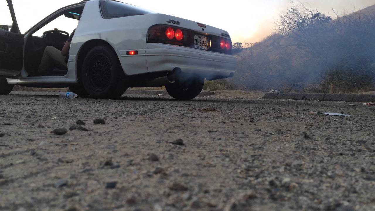 Rx7 Fc Exhaust Backfire - YouTube
