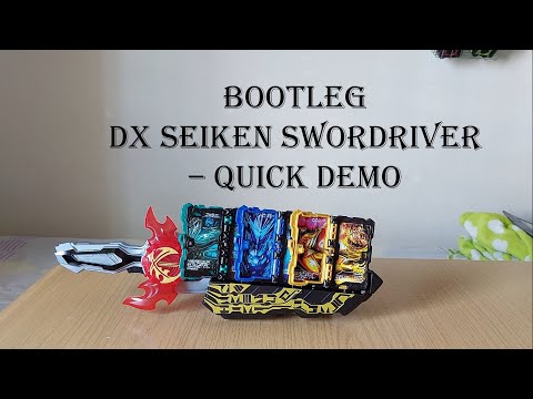 Bootleg DX Seiken Swordriver - Quick Demo of Wonder Ride Books Opening Kamen Rider Saber series