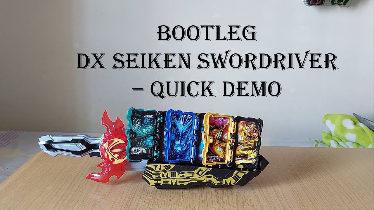 Bootleg DX Seiken Swordriver - Quick Demo of Wonder Ride Books Opening ...
