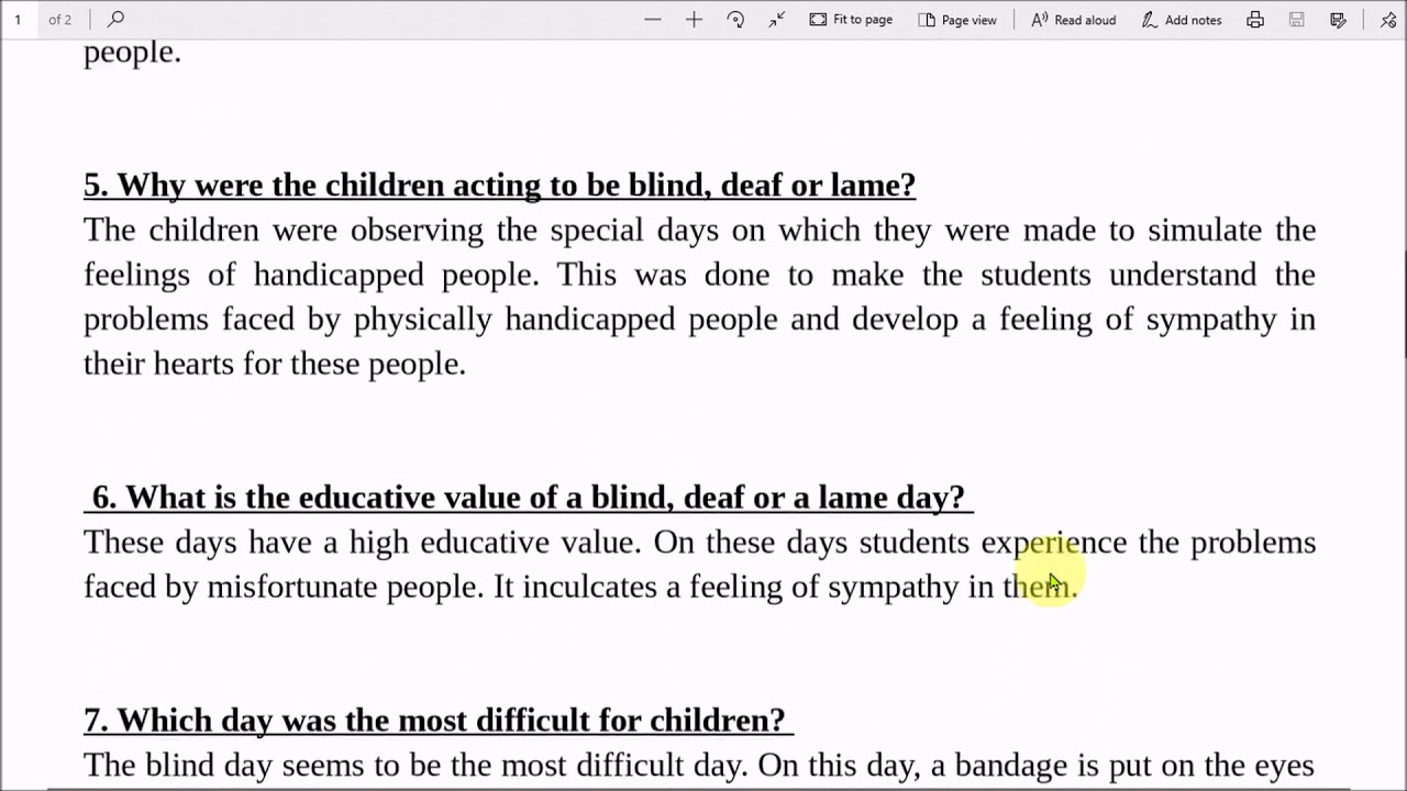 School For Sympathy Short Answer Questions Class 12th General school-for-sympathy-short-answer-questions-class-12th-general