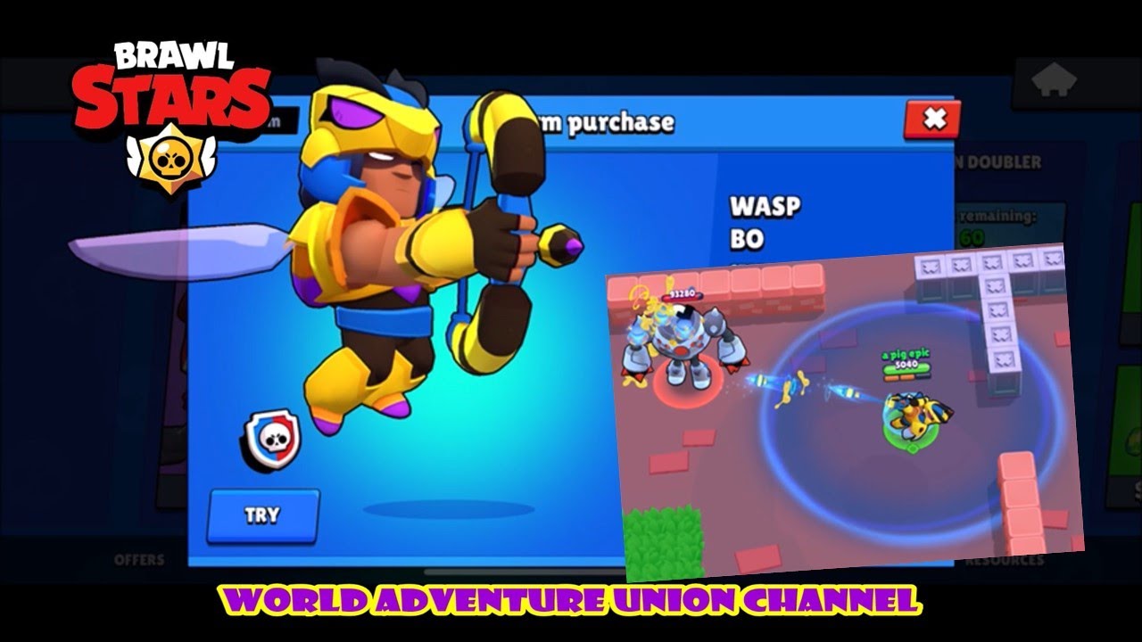 WASP BO New Skin for Bo (Brawl Stars) - YouTube