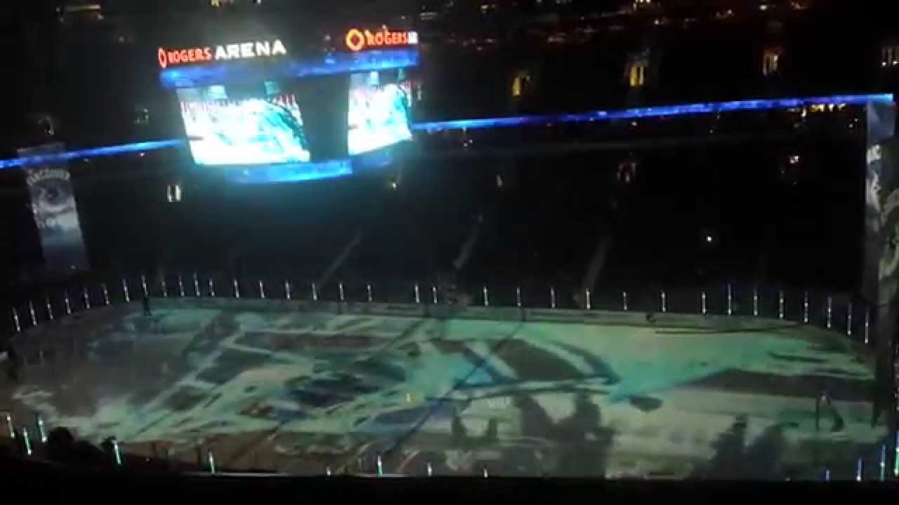 Vancouver Canucks 2015 Pregame Intro And Light Show - YouTube