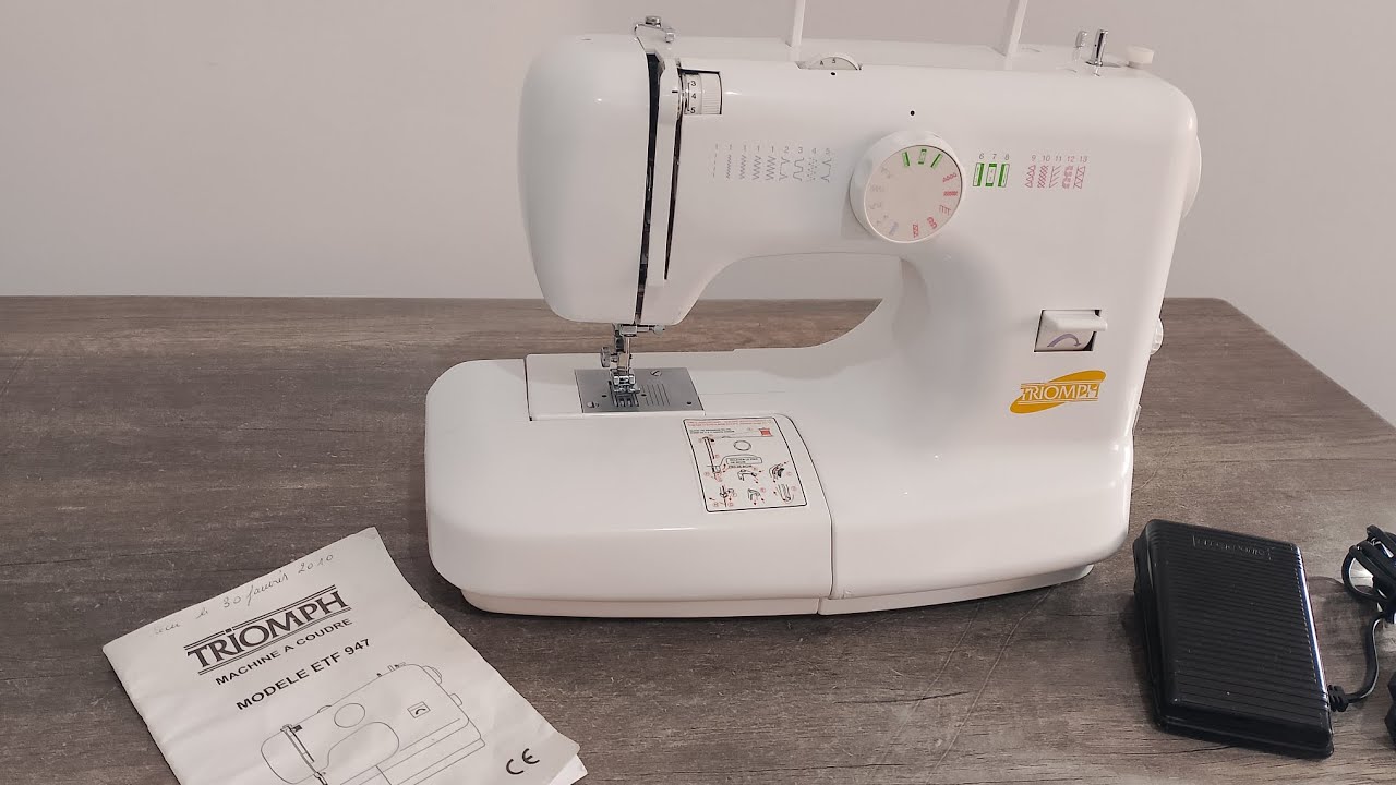 machine à coudre triomph 270b13f - YouTube