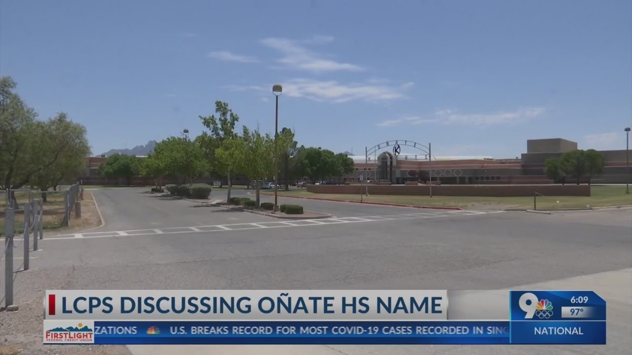 Las Cruces Public Schools discussing to rename Onate High School - YouTube