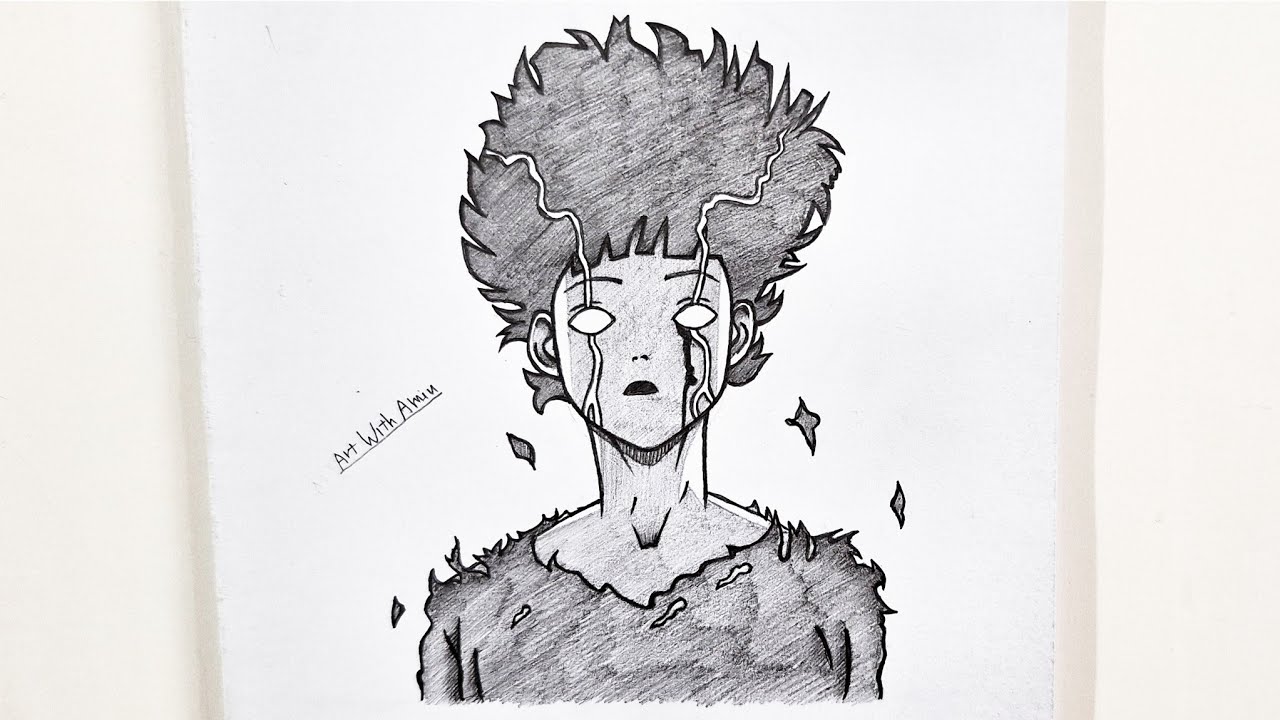 How to draw Shigeo Kageyama Easy step by step | Mob Psycho 100% | Easy ...