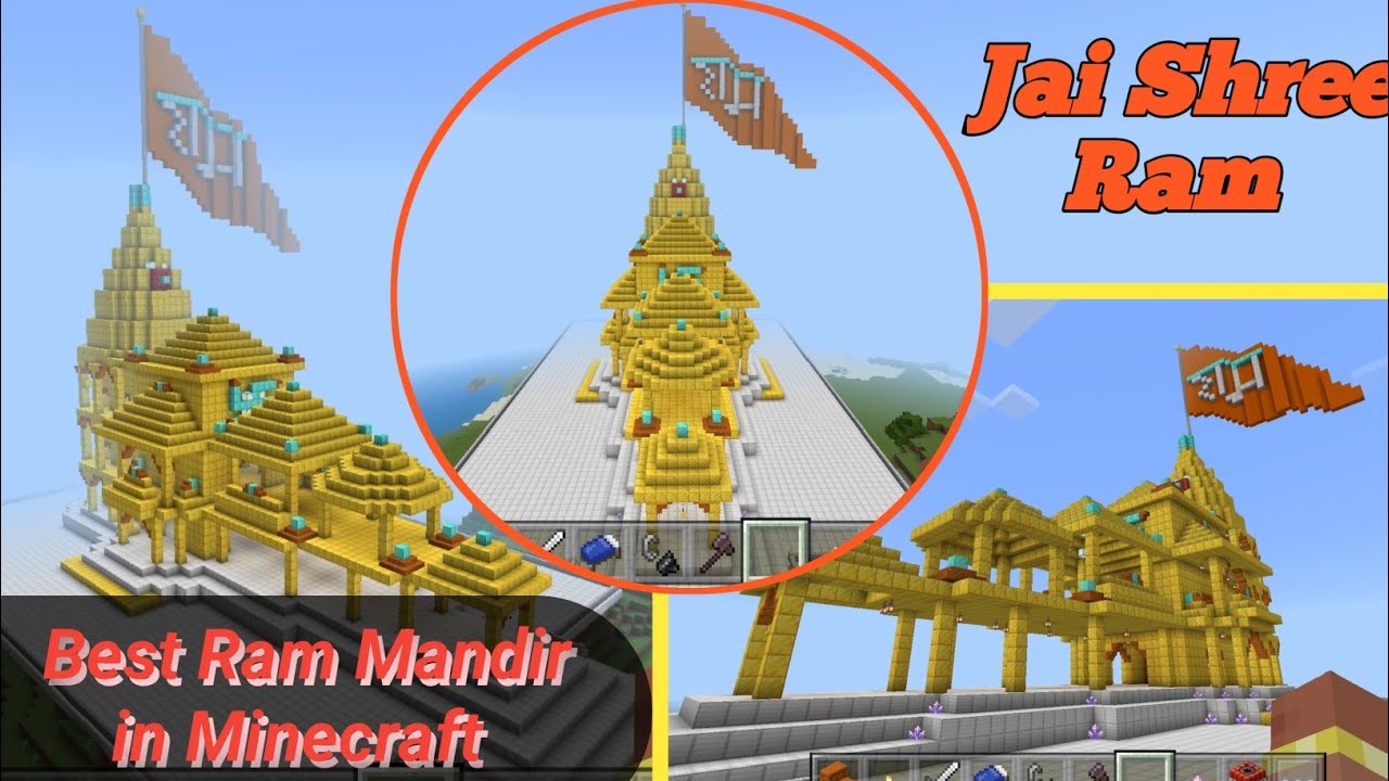 I Building Ram Mandir in Minecraft | Best Ram Mandir | Ayodhya Special ...