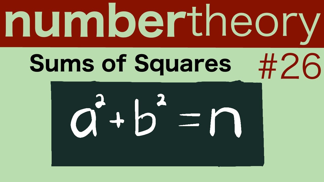 Sums of squares -- Number Theory 26 - YouTube