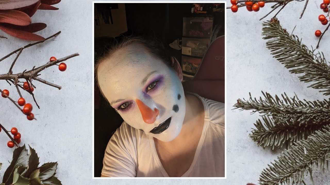 Snowman makeup look! with @ChelsieGainey #womenwhocollab #makeup # ...