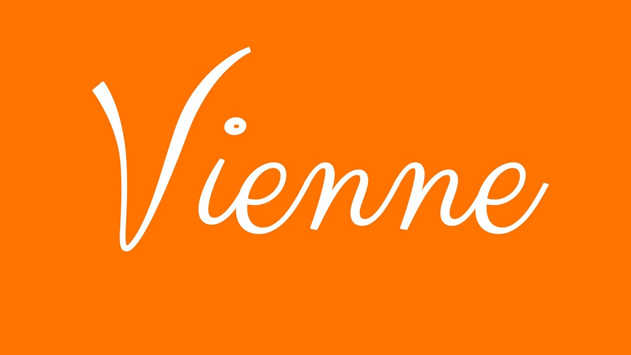 Learn how to Sign the Name Vienne Stylishly in Cursive Writing - YouTube