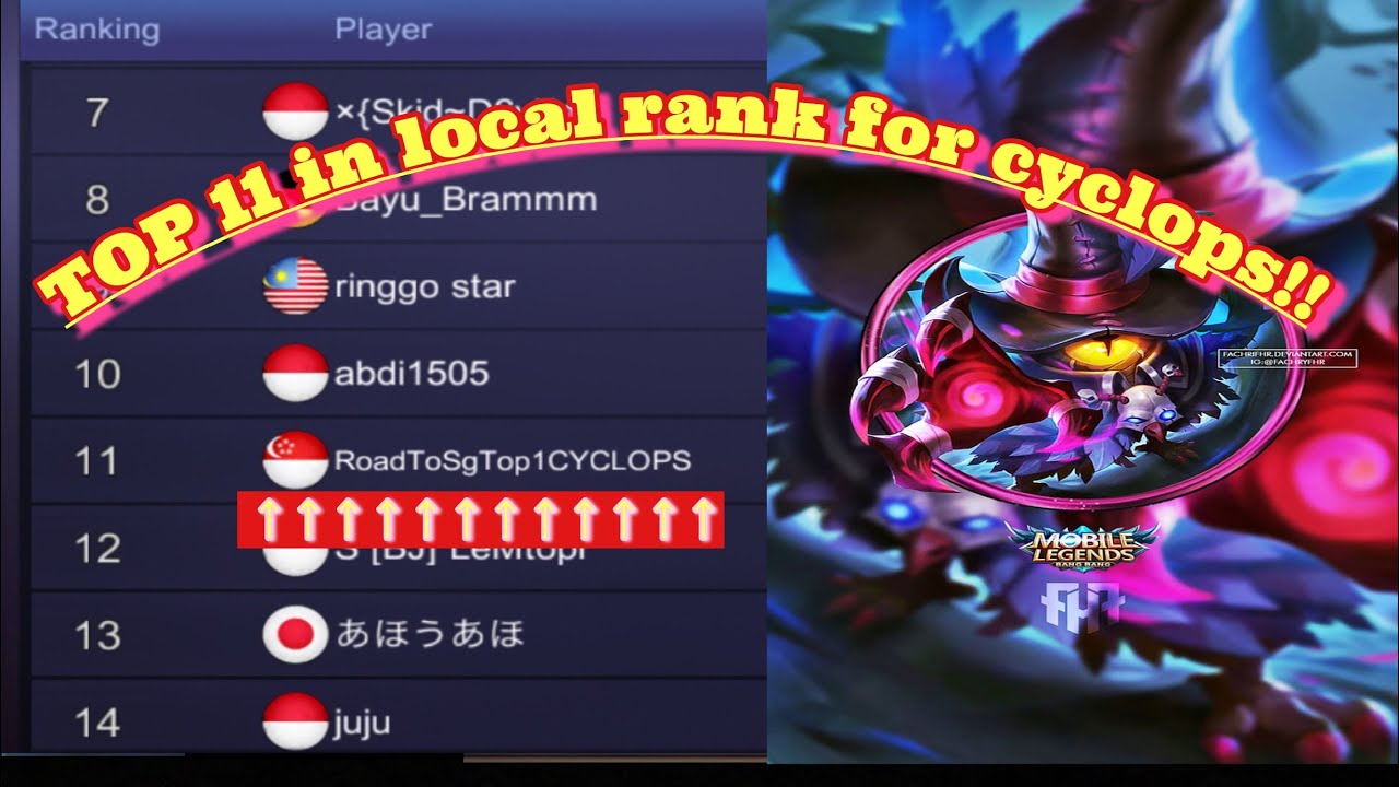 TOP 11 IN LOCAL RANK?!! (MUST WATCH) | MOBILE LEGENDS BANG BANG - YouTube