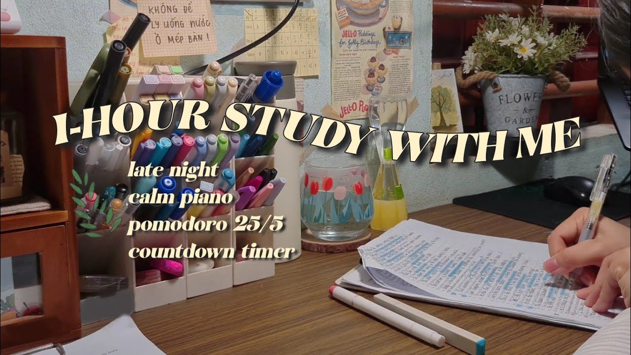 pov: you're looking for a motivated "study with me" video to start studying | pomodoro 25/5 ...