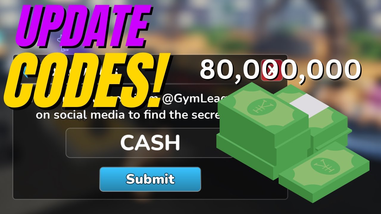 *NEW* UPDATE! CASH!!! CODES* Gym League ROBLOX - YouTube