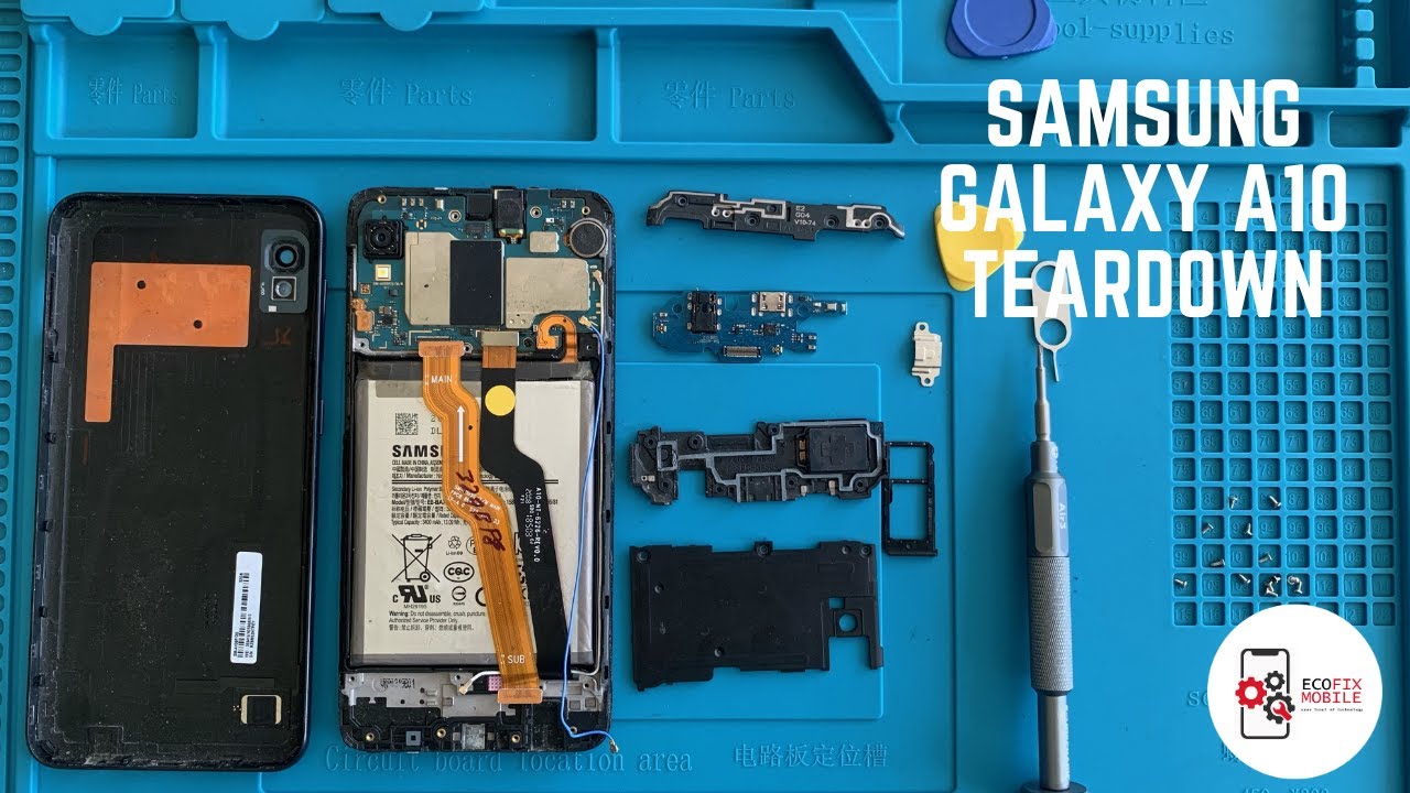 How to teardown samsung galaxy A10 mobile phone stepbystep part 1 ...