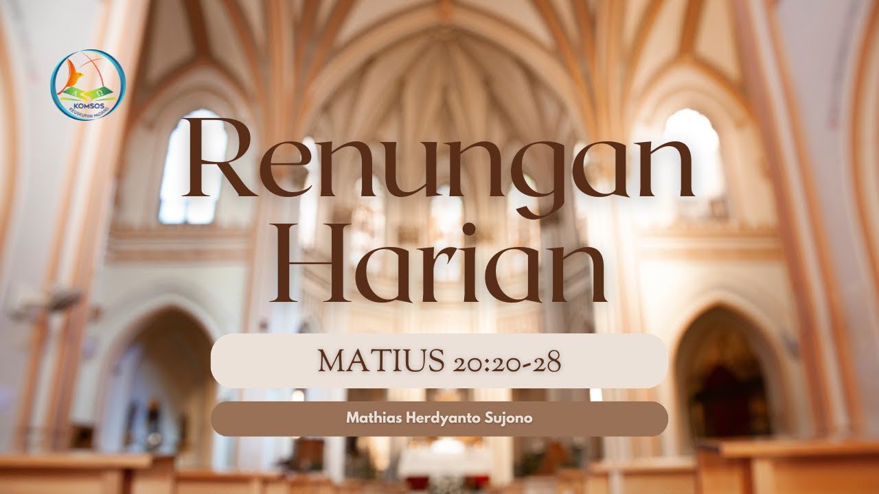 Pesta St. Yakobus Rasul | Renungan Harian | Kamis 25 Juli 2024 - YouTube