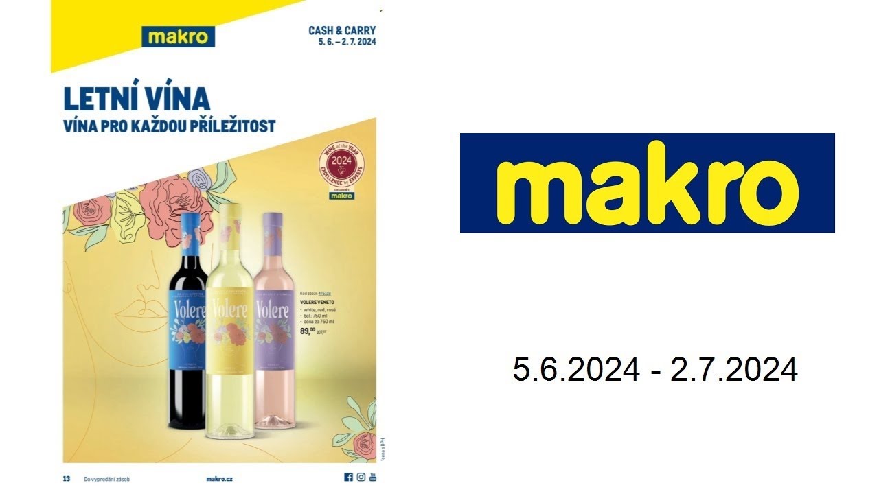Leták MAKRO (CZ) - 5.6.2024 - 2.7.2024 - YouTube