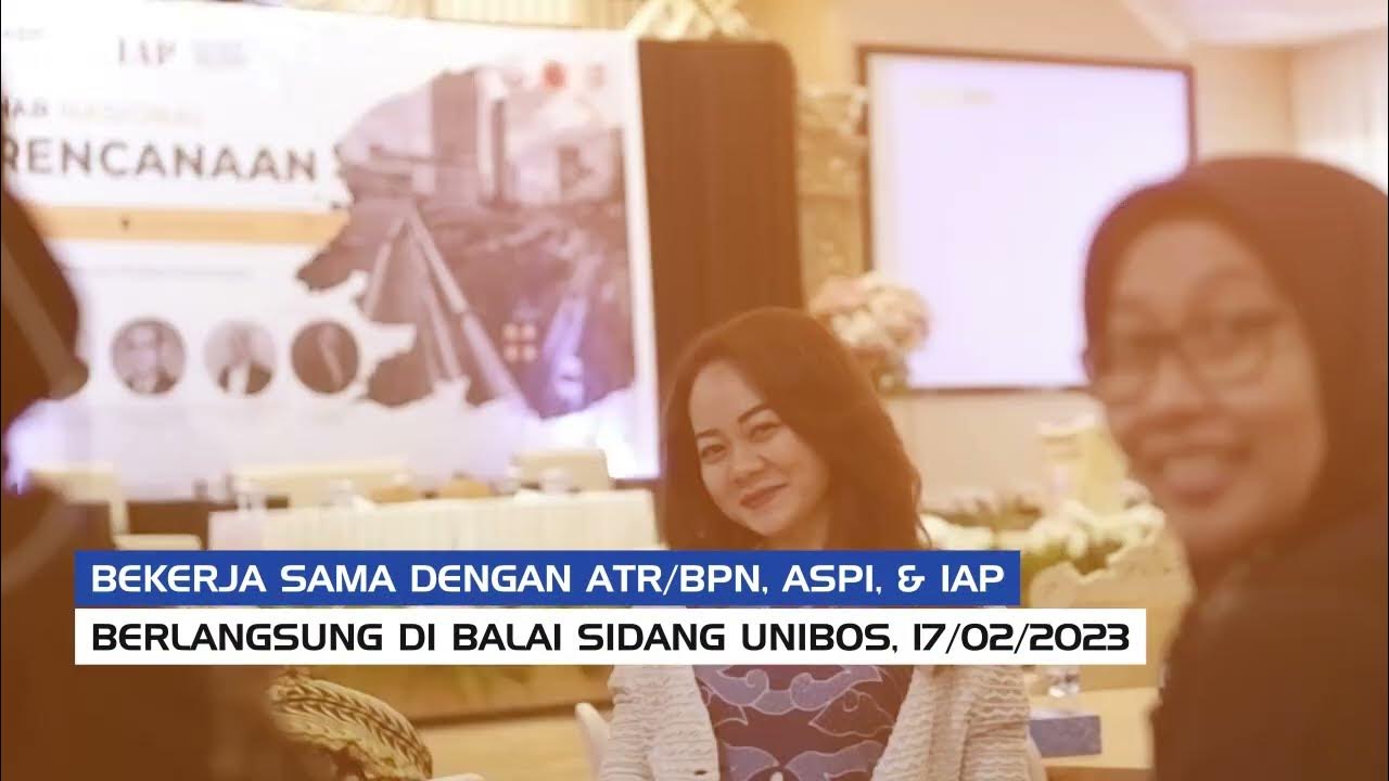 SEMINAR NASIONAL 'PERENCANAAN' BERSAMA ATR/BPN, ASPI & IAP - YouTube