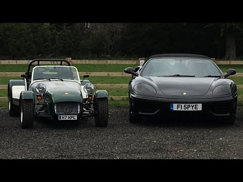 Salvage Rebuilds uk Caterham 7 bdr bda Hpc Ferrari 360 f1 spider - YouTube