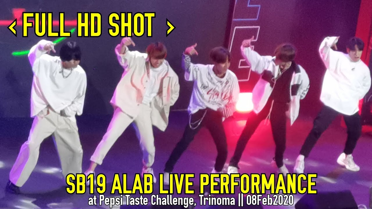 ALAB by SB19 at Pepsi Taste Challenge, Trinoma 08Feb2020 - YouTube