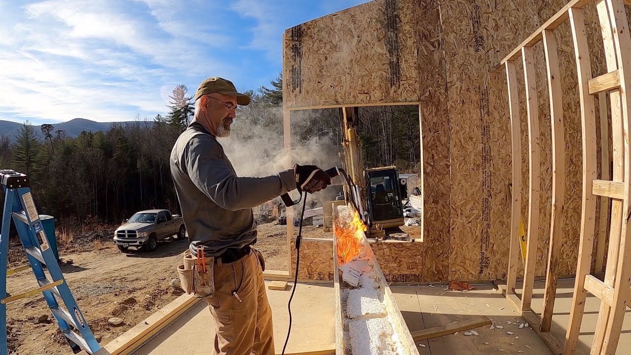 #21. Christmas family home building. DIY SIPs home build #21 - YouTube
