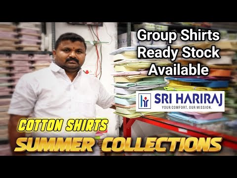 Summer Collections Cotton Shirts - Hariraj Garments | Largest Shirt ...