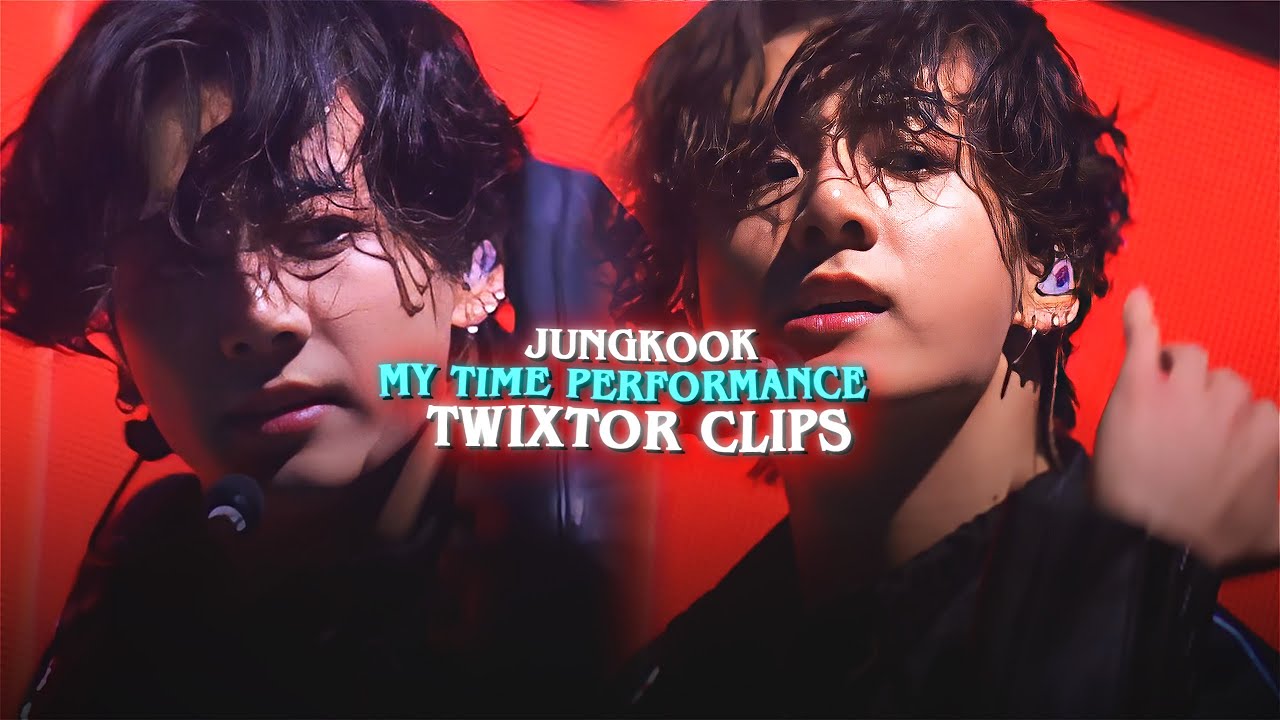 jungkook my time performance twixtor clips (+ae sharpen) - YouTube