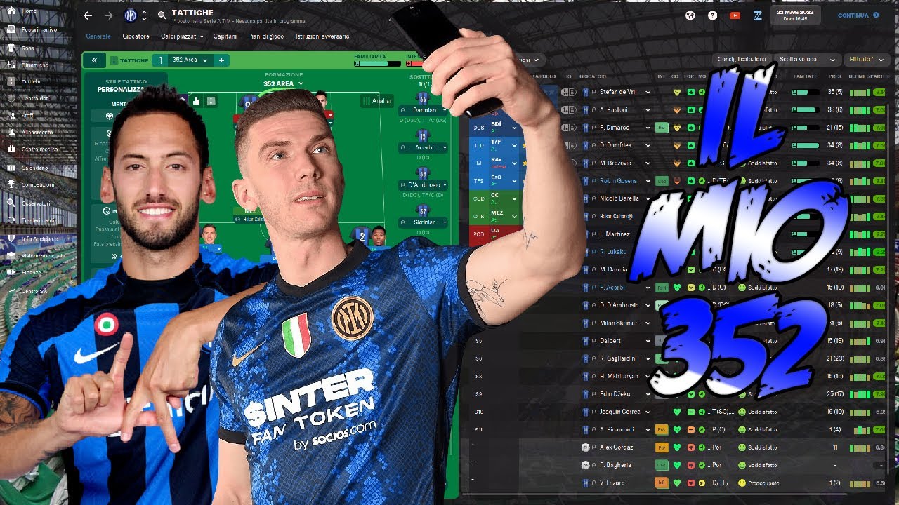 Il mio 352 | Guida al 352 Area su Football Manager 2022 - YouTube