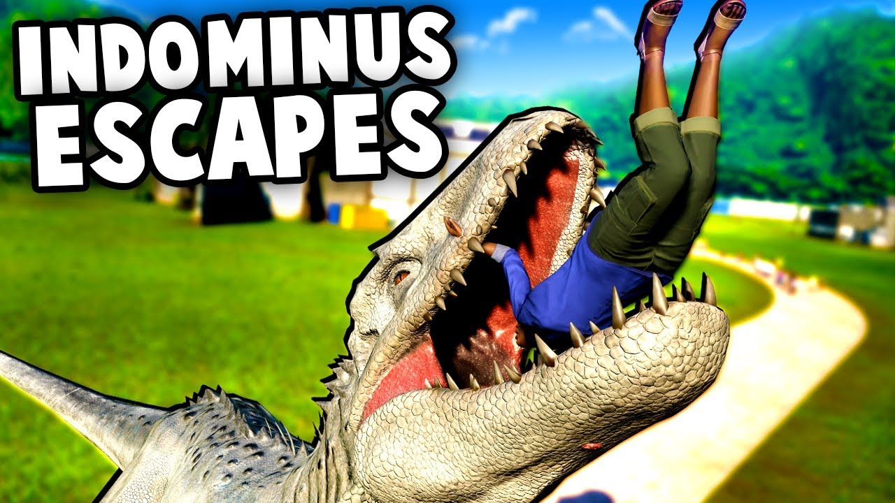 Indominus Rex ESCAPES! Dinosaurs Break Out! (Jurassic World Evolution T ...