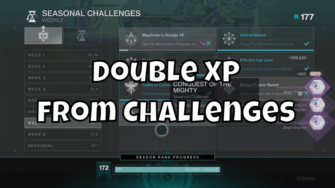 Double XP From Seasonal Challenges - Well Rested Exploit - YouTube