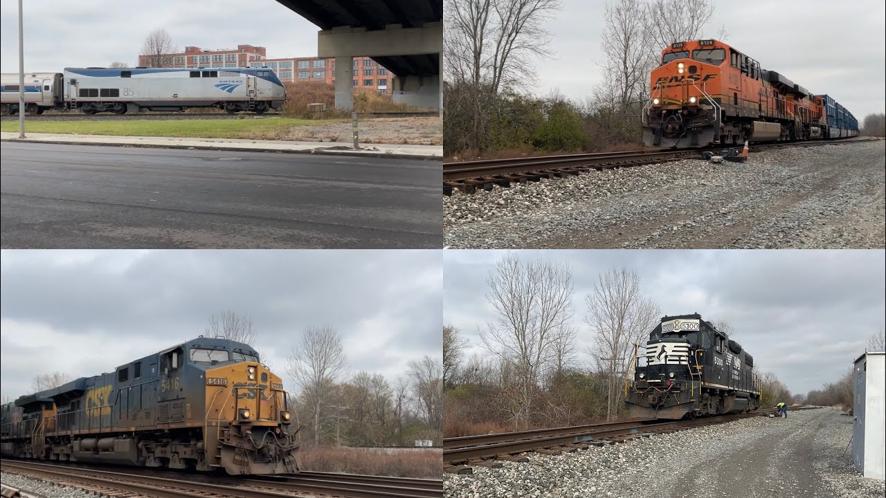 Amazing day railfanning CSX NS and Amtrak in Hamburg,NY 11/15/24 - YouTube