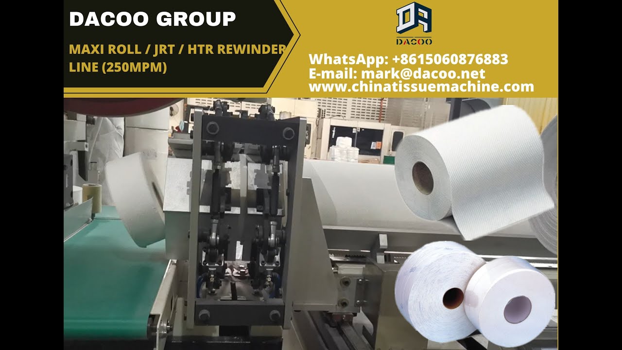 Maxi Jumbo Roll Toilet Paper Roll JRT Hand Towel Roll Machine ...