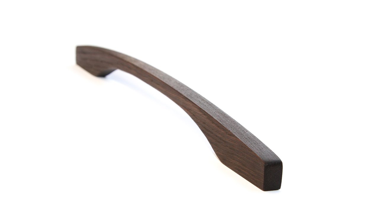 Catalonia dark brown Oak Wooden Handle | Modern #kitchen hardware ...
