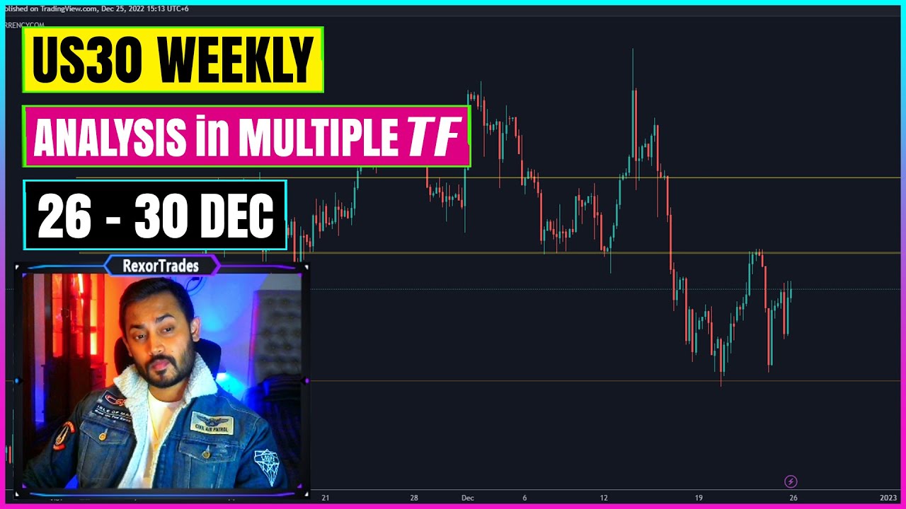 US30 Weekly Chart Analysis From 26th To 30th DEC 2022 | Dow Jones ...