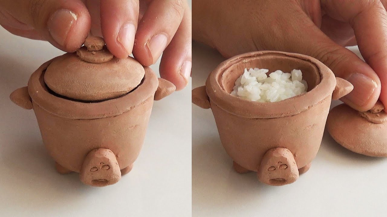 AMAZING HANDMADE Mini Rice Cooker, Made of CLAY - YouTube
