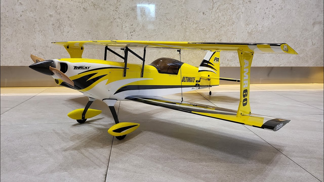 Precision Aerobatics Ultimate AMR 60 - Maiden Flight - YouTube
