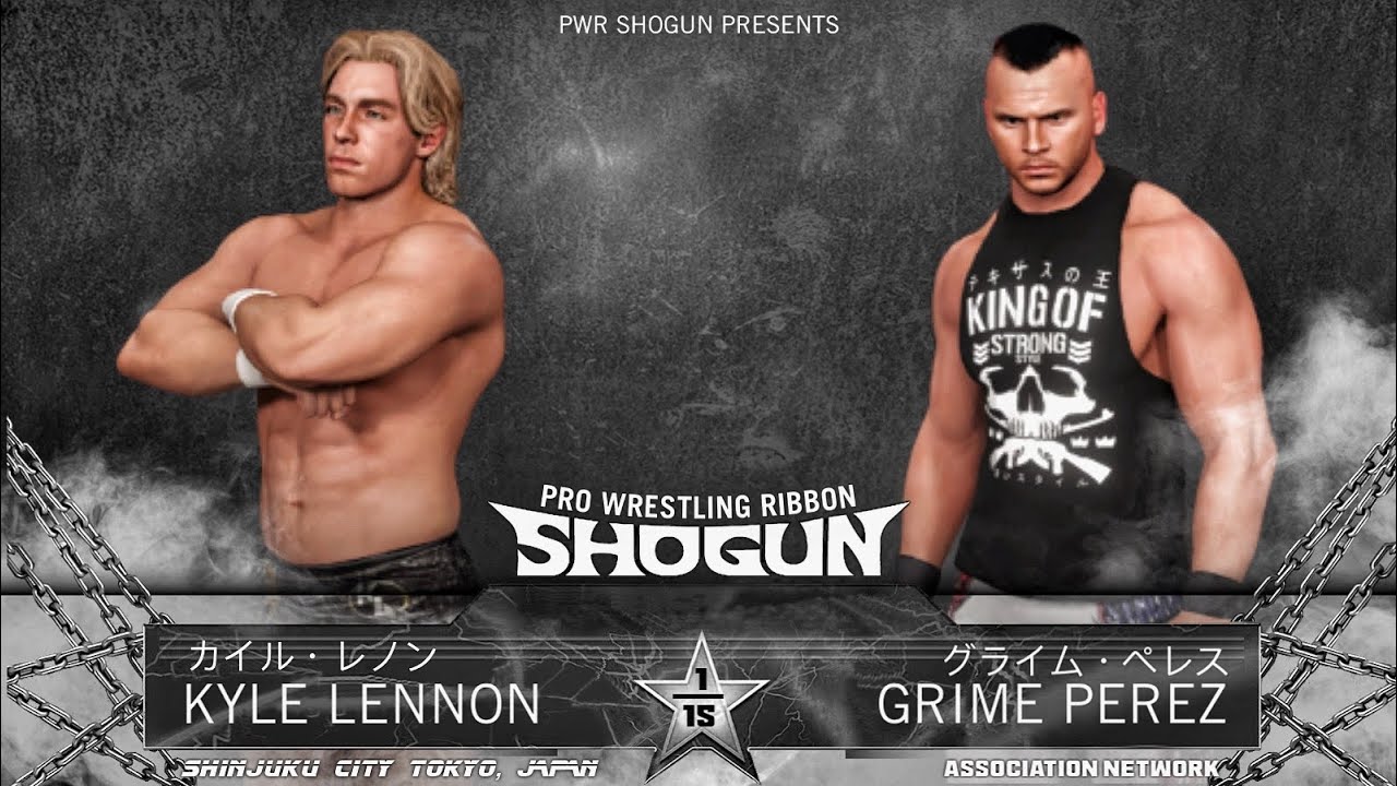 WWE 2K Games : PWR SHOGUN! | Kyle Lennon vs Grime Perez - YouTube