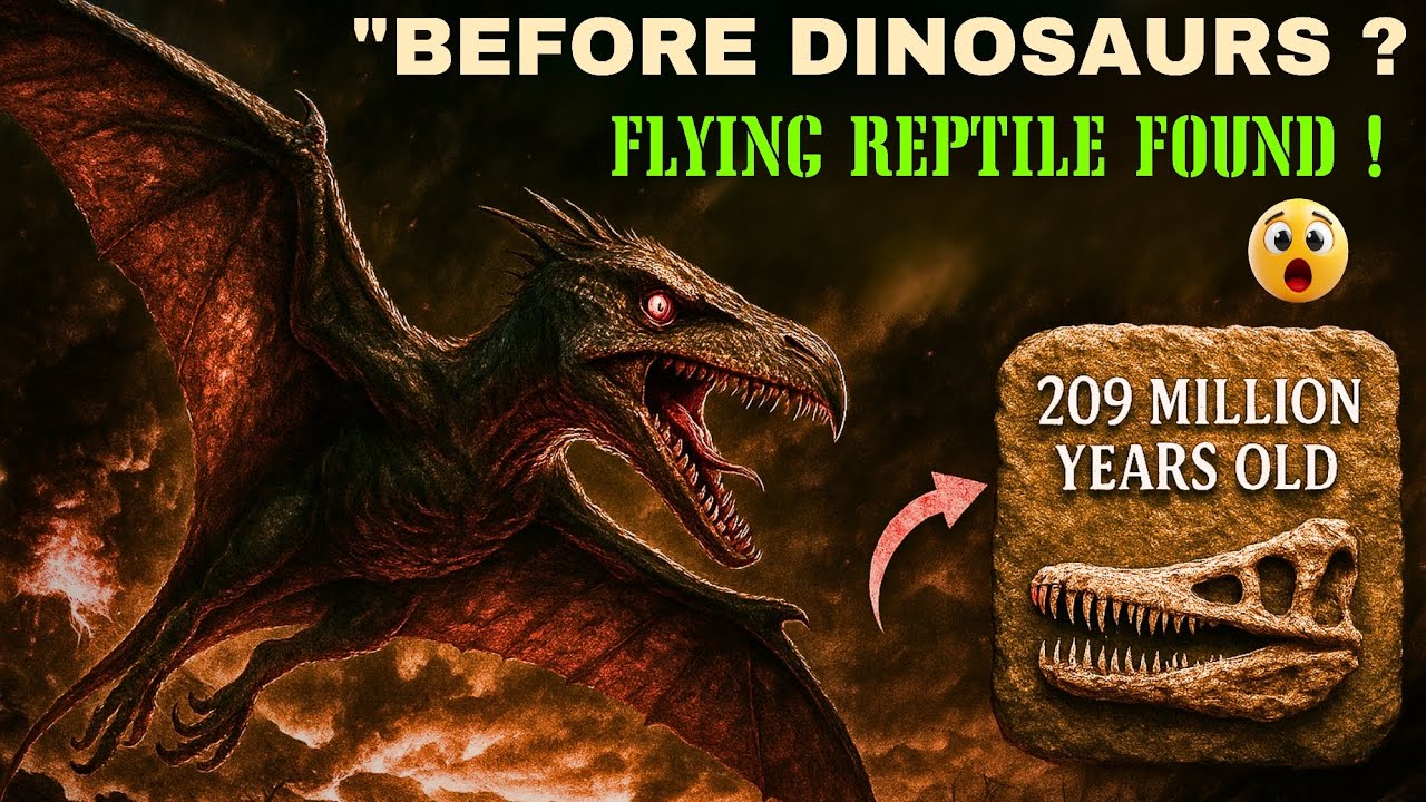 209-Million-Year-Old Flying Reptile Found! | Oldest Pterosaur Ever ...