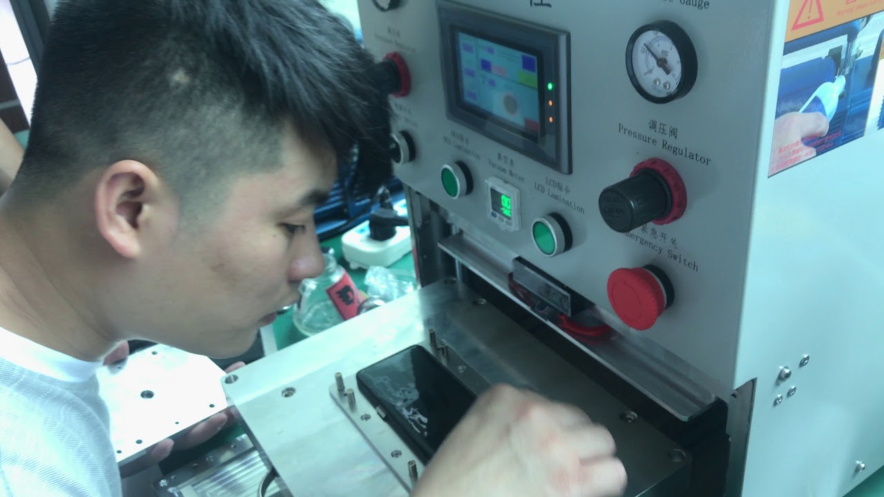 unbent flex laminating S8 by ymj tablet edge iphone vacuum laminator ...